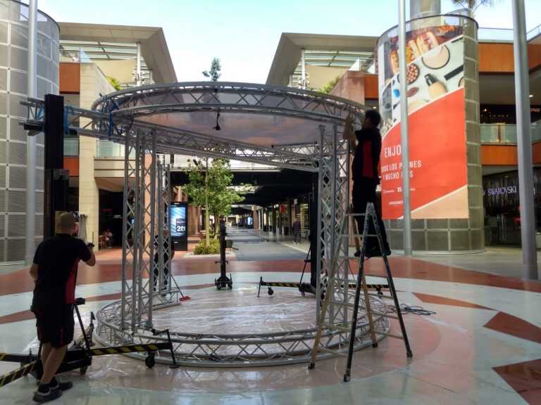 Estructura truss circular en alquiler: tamaños y características